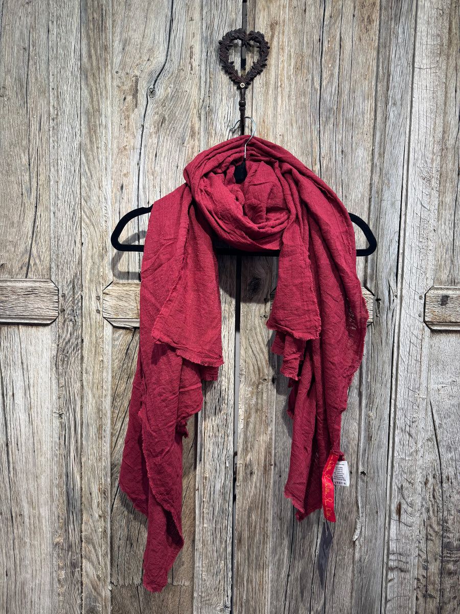 Ewa I Walla Judy Red Scarf 77620 AW25 – Dotclothing UK